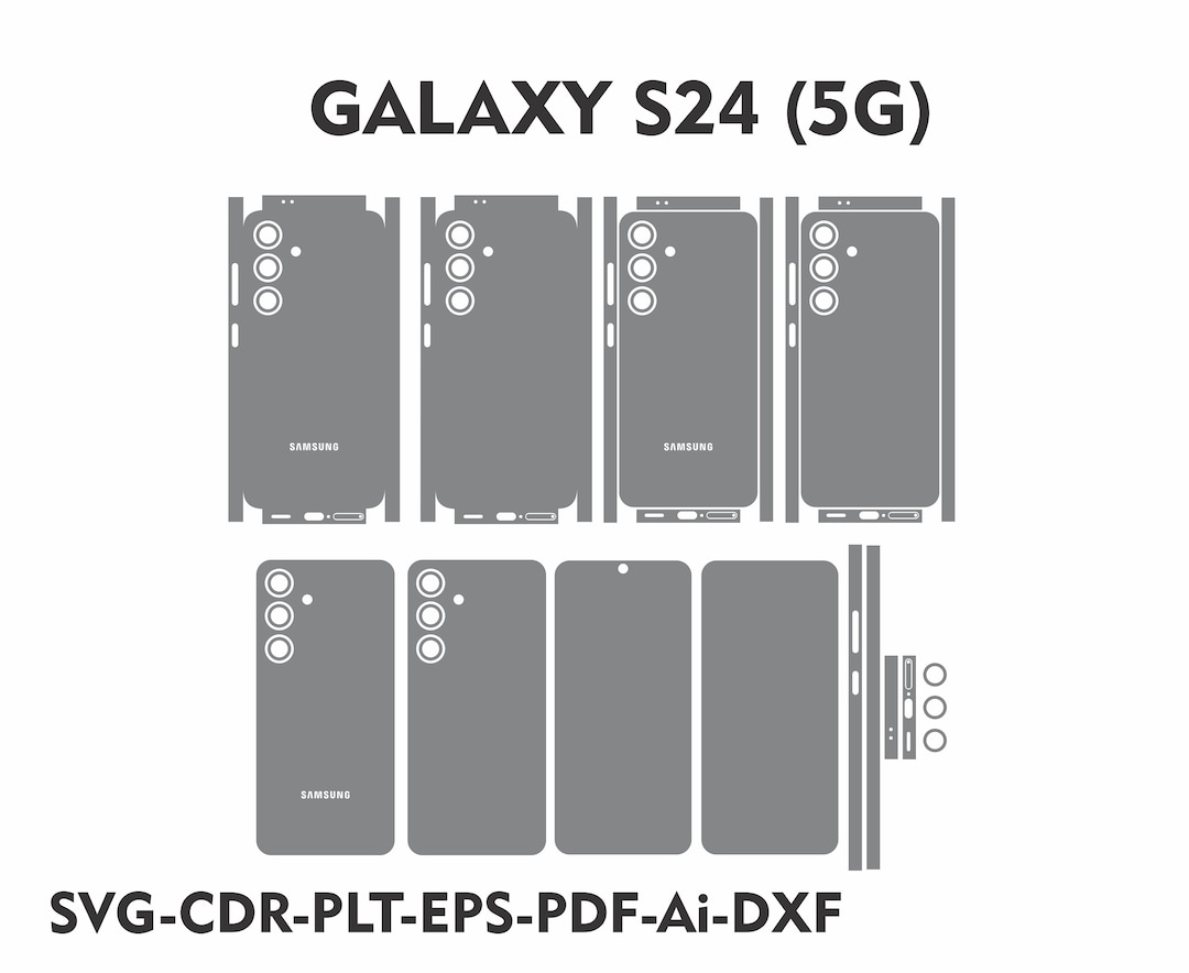 Samsung Galaxy S24 Skin Template Vector Skin Die Cuts - Etsy