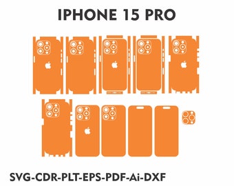 IPhone 15 Pro Max Skin Template Vector File Skin Die Cut - Etsy