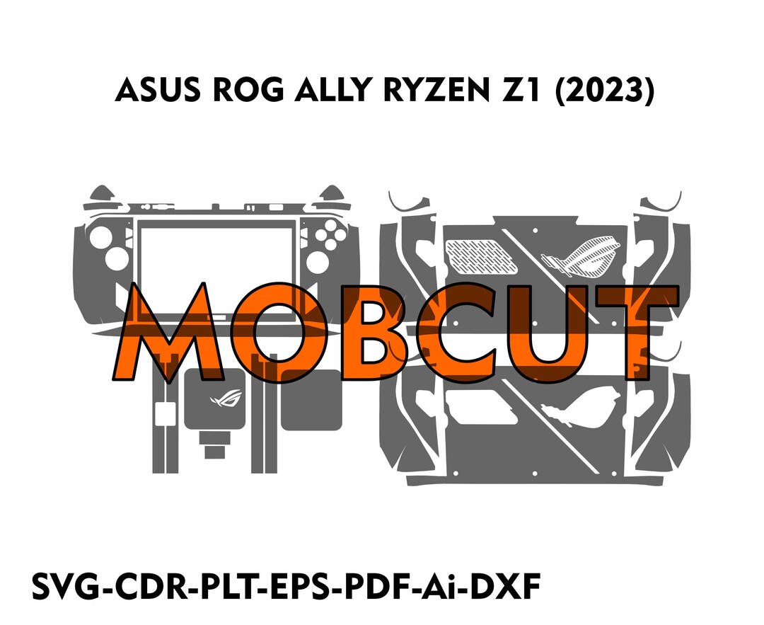 Asus Rog Ally Ryzen Z1 2023 Skin Cut File Skin Vector Template - Etsy