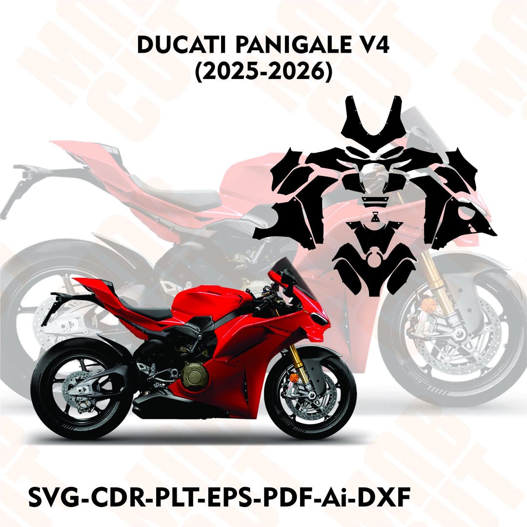 DUCATI Panigale V4 (2025-2026) PPF and Wrap Template Cut File - Etsy