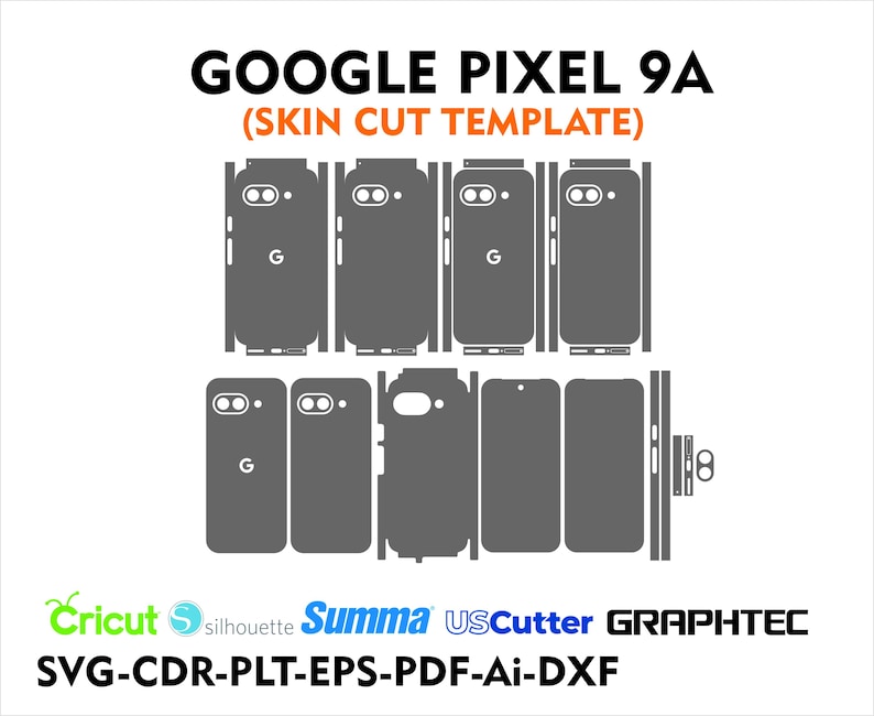 Google Pixel 9A Skin Cut File Skin Vector Template - Etsy