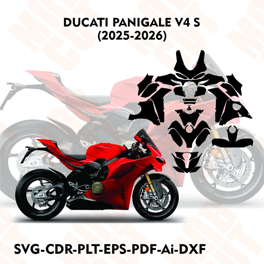 DUCATI Panigale V4S (2025-2026) PPF and Wrap Template Cut File - Etsy