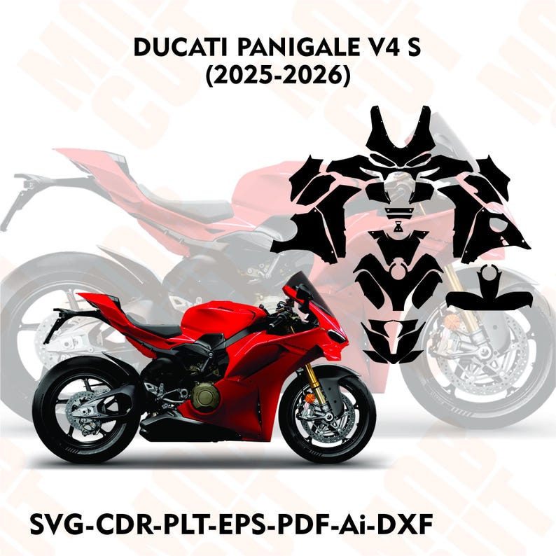 DUCATI Panigale V4S (2025-2026) PPF and Wrap Template Cut File - Etsy