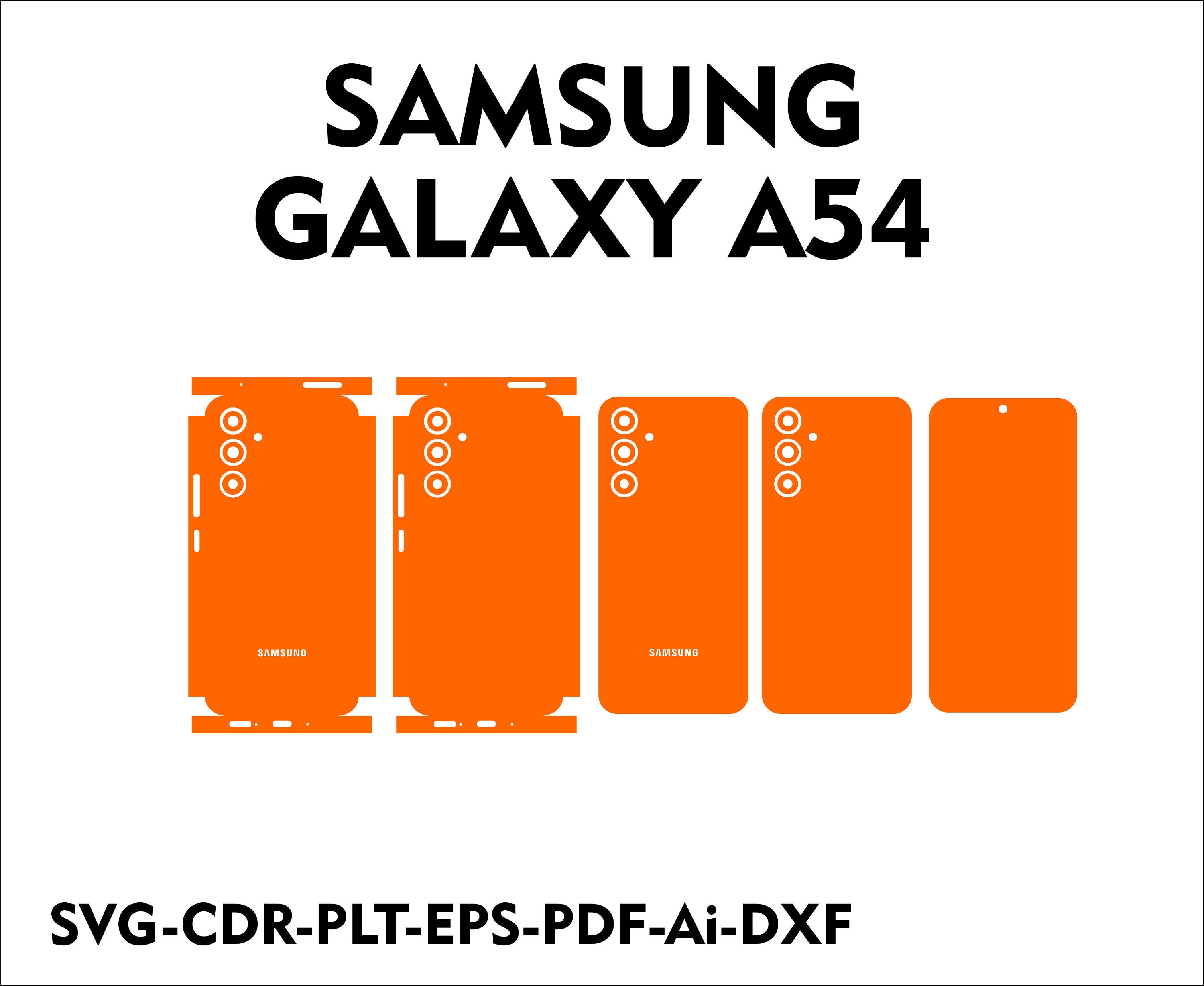 Samsung Galaxy A54 Skin Template Vector - Etsy Australia
