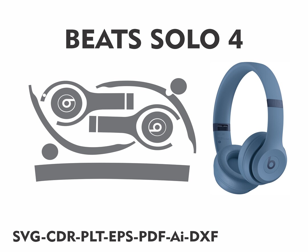 Beats Solo 4 Skin Vector Template Skin Vector File Skin Die Cus - Etsy