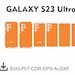 Samsung Galaxy S23 Ultra Skin Template Vector - Etsy