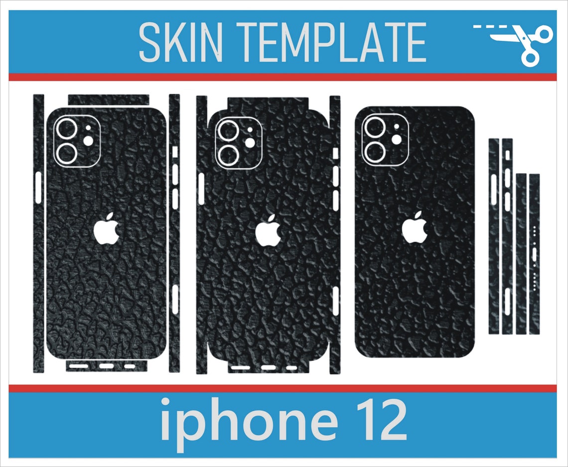 Iphone 12 Skin Template 4 Type Cutting File - Etsy