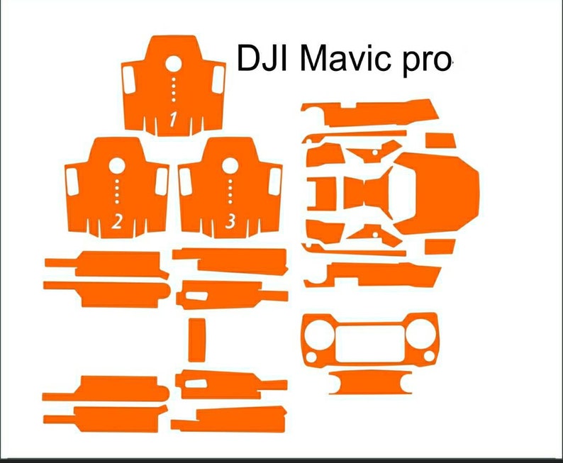 DJI Mavic Pro Skin Cut Template Vector, Svg Cut File, Phone Skins ...