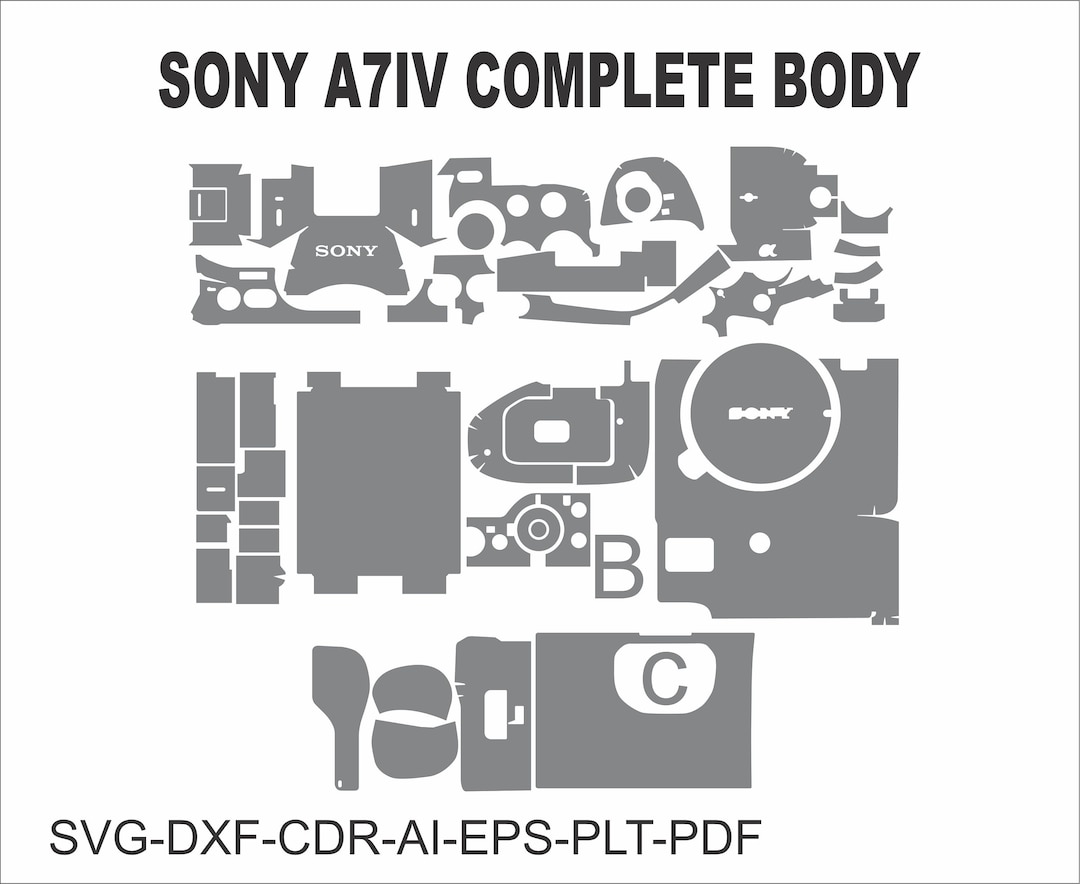 Sony Alpha A7iv Skin Template Vector File - Etsy