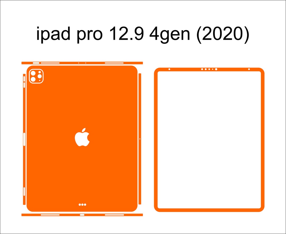 IPad Pro 12.9 4gen (2020) Skin Cut Template Vector, Svg Cut File, Phone ...