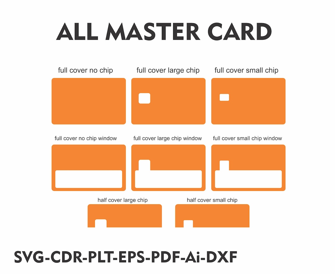 All Master Card Atm Card Skin Template Vector Skin Die - Etsy