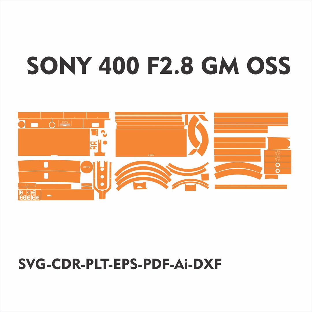Sony 400mm F2.8 Gm Skin Template Vector File - Etsy