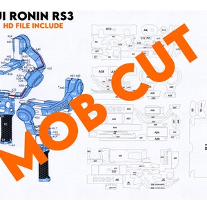 Dji Ronin Rs3 Skin Template Vector File Templete Skin Die Cut - Etsy UK