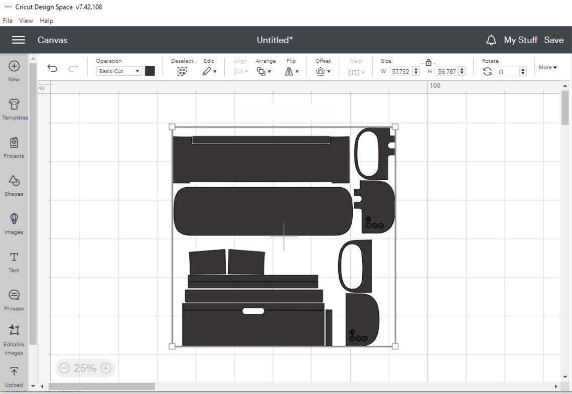 Cricut Maker Skin Template Vector Skin Diecut Skin Cut File - Etsy