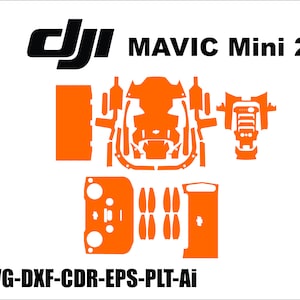 DJI Mavic Mini 2 Skin Template Vector - Etsy