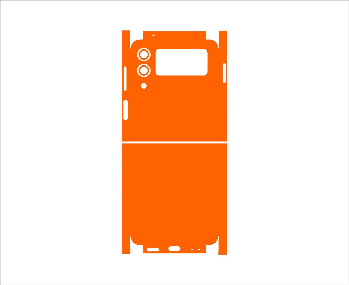 Samsung Galaxy Z Flip 3 Skin Cut Template Vector, Svg Cut File, Phone ...