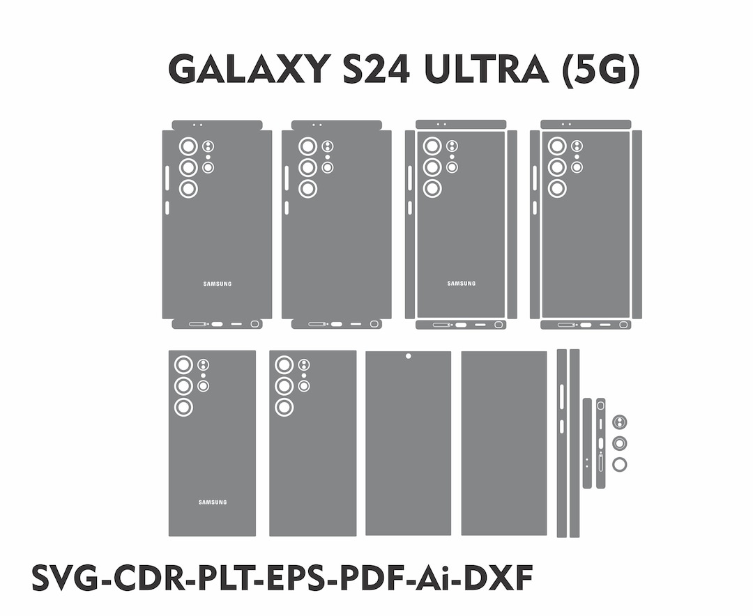 Samsung Galaxy S24 Ultra Skin Template Vector Skin Die Cuts - Etsy