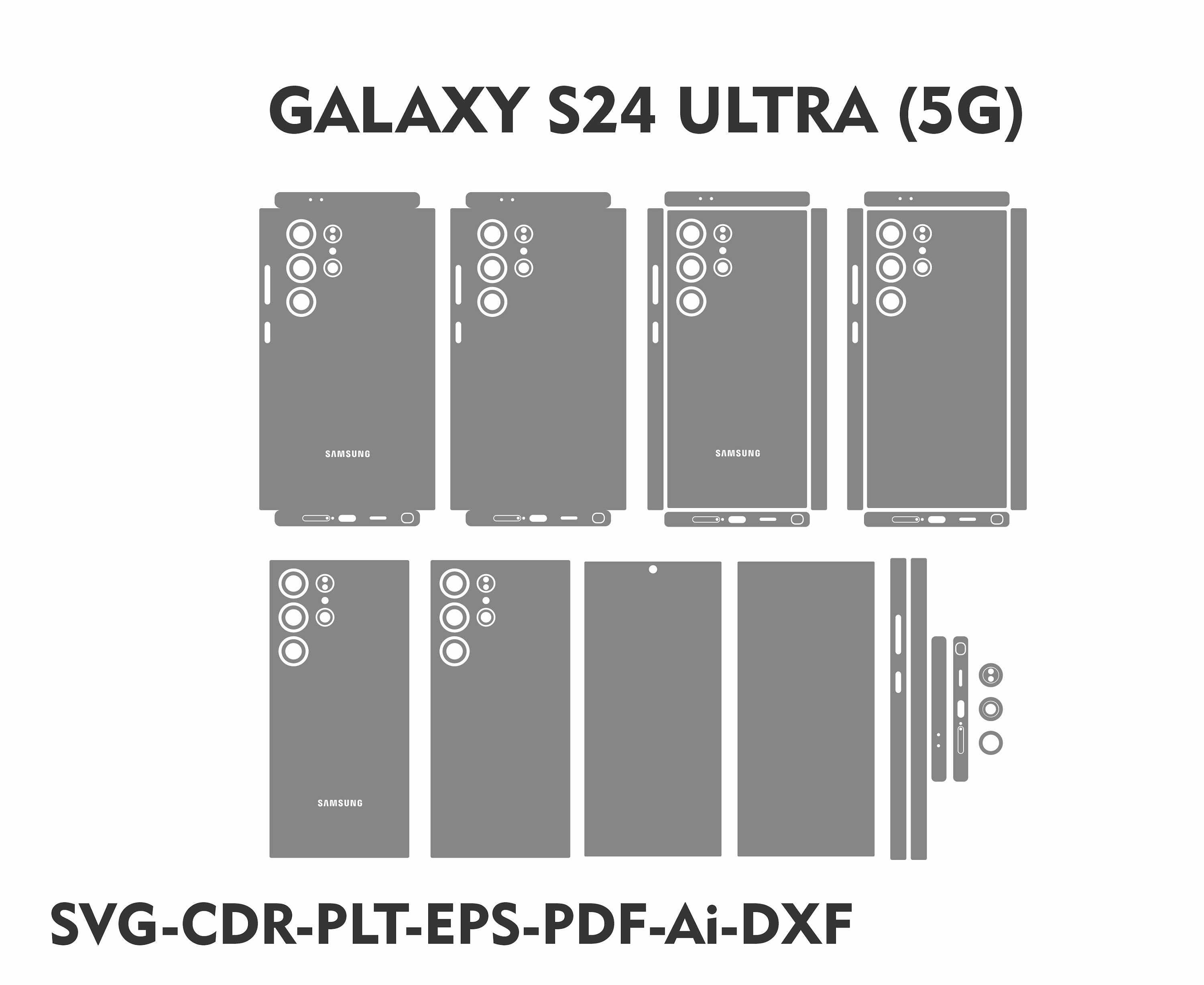Samsung Galaxy S24 Ultra Skin Template Vector Skin Die Cuts - Etsy