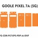 Google Pixel 6a Skin Template Vector - Etsy
