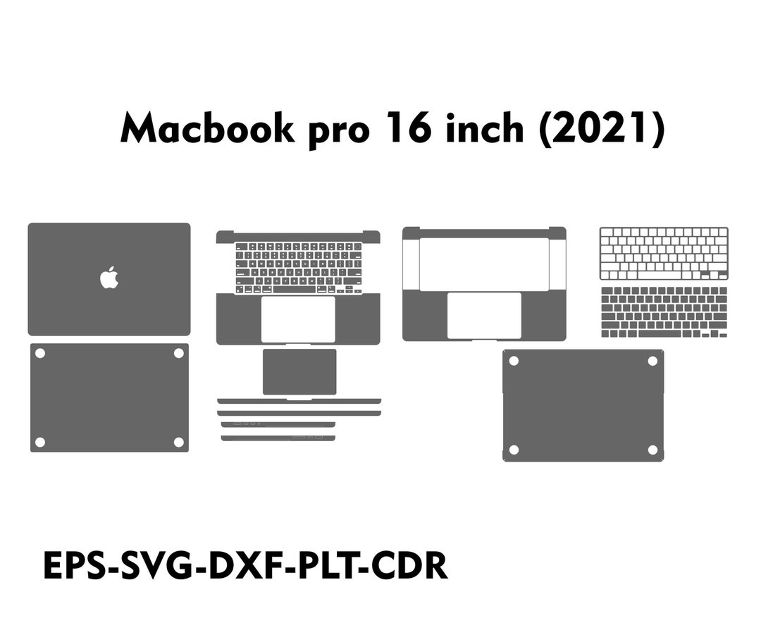 MacBook Pro 16 Inch 2021 Skin Template Vector - Etsy