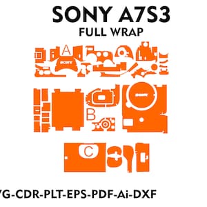 Sony A7s3 Skin Template Vector File Templete - Etsy UK