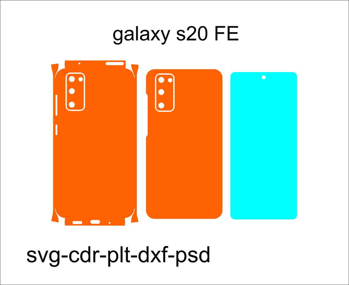 Samsung Galaxy S20 Fe Skin Template Vector - Etsy