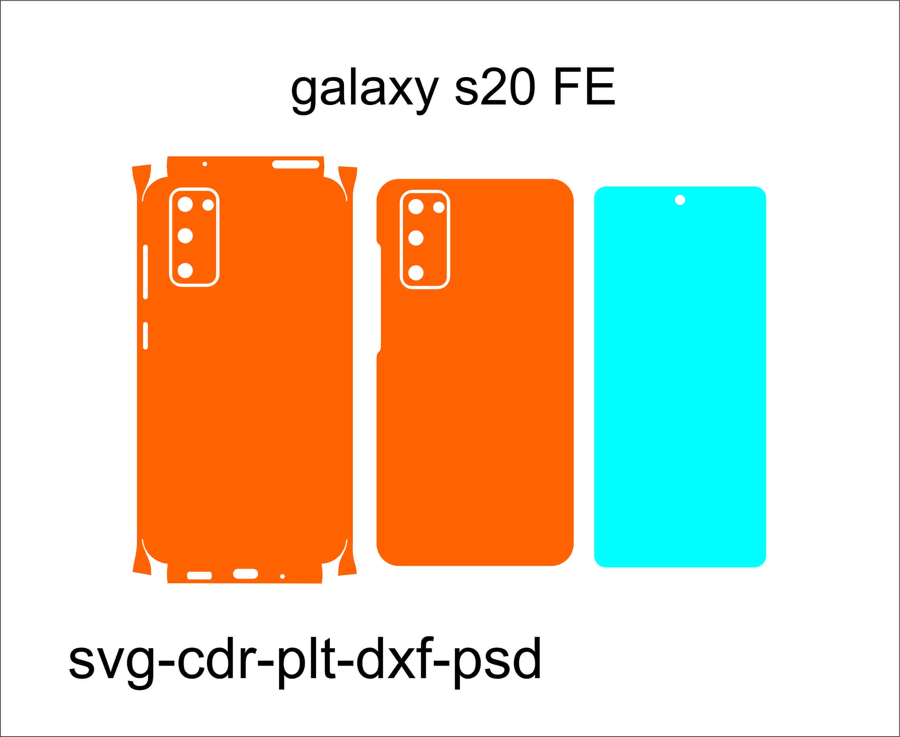 Samsung Galaxy S20 Fe Skin Template Vector - Etsy Finland