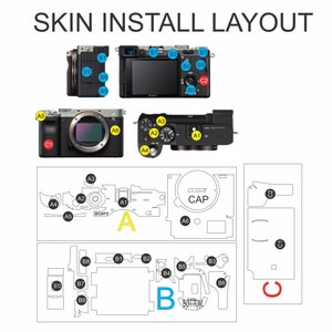 Sony Alpha A7c Skin Template Vector - Etsy