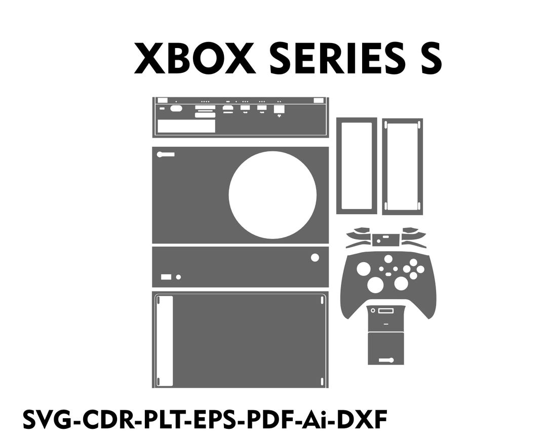 Archivo vectorial de skin de Xbox Series S...svg,dxf,ai,plt,cdr - Etsy ...
