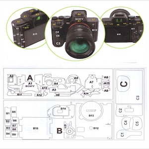 Sony Alpha A7iv Skin Template Vector File - Etsy