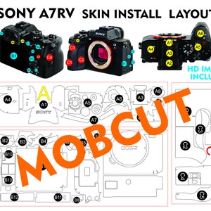 Sony A7rv Sony A7r5 Skin Template Vector File Templete - Etsy