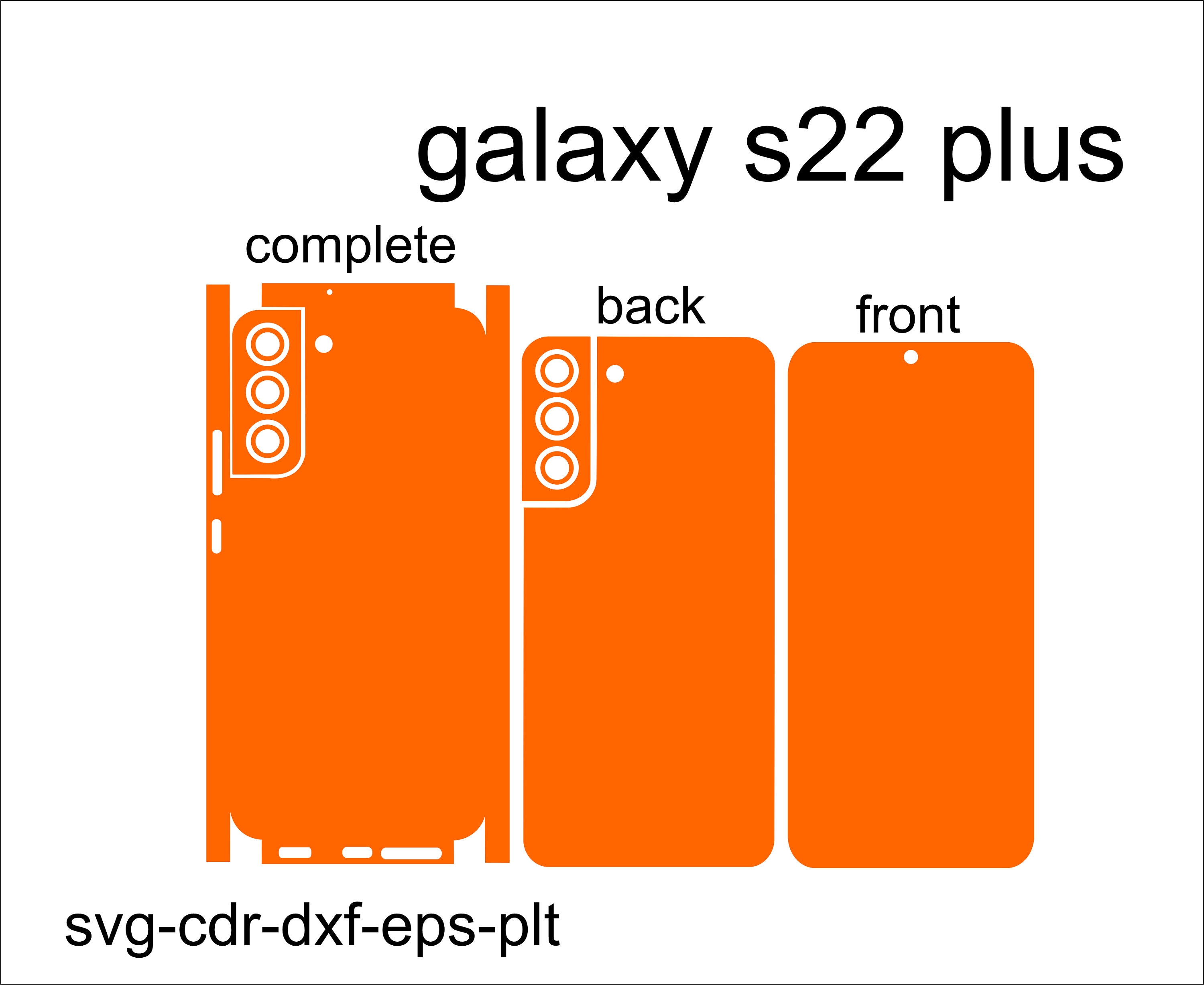 Galaxy S22 Plus Skin Template Vector - Etsy UK