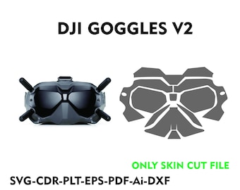 Dji Goggles 2 Skin Cut File Vector Template Layout Skin Die Cuts File ...