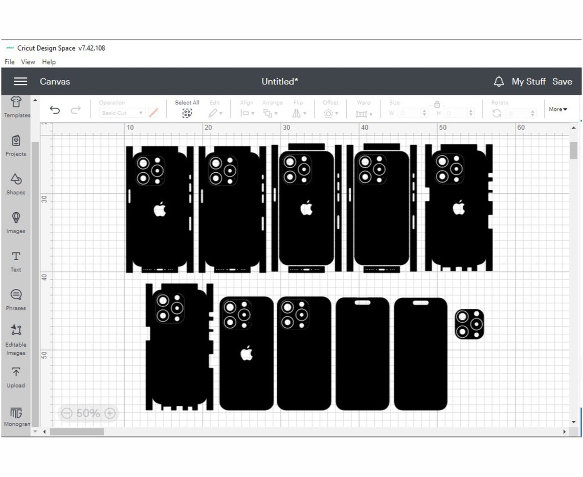IPhone 15 Pro Skin Template Vector File Skin Die Cut - Etsy