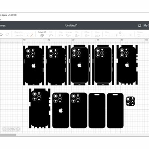 IPhone 15 Pro Skin Template Vector File Skin Die Cut - Etsy