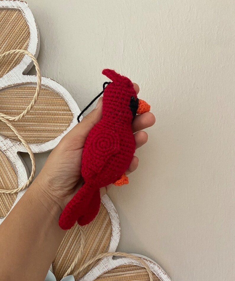 Cardinal Bird / Crochet Cardinal Bird Ornament / Amigurumi - Etsy