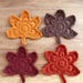 Crochet Pattern Maple Leaf Pattern Crochet Coaster Fall Decor Fall ...