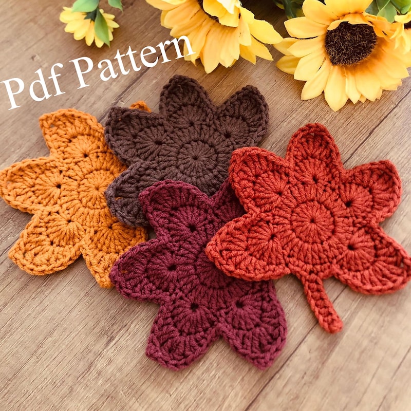 Crochet Maple Leaf - Etsy