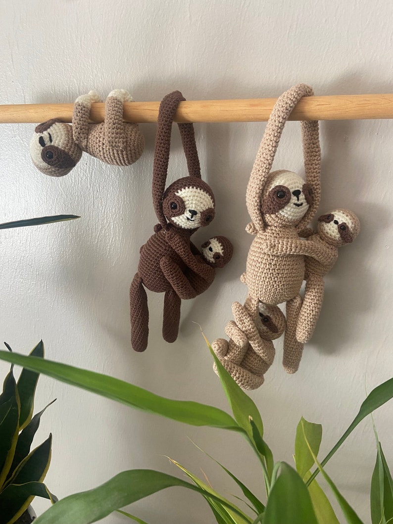 Crochet Sloth Amigurumi: Handmade Stuffed Animal - Etsy