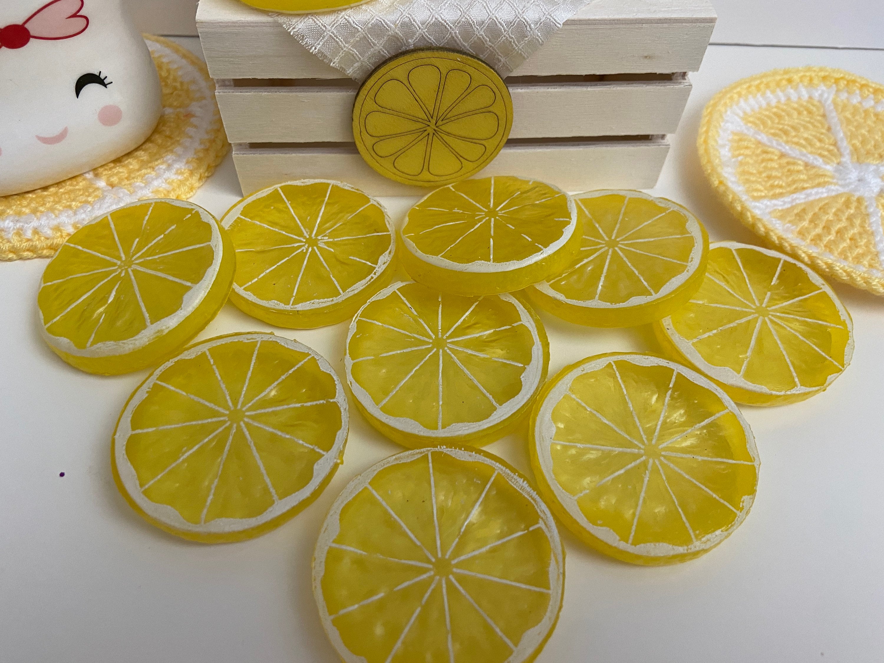Faux Lemon / Lemon Decor / Artificial Lemon / Tiered Tray - Etsy