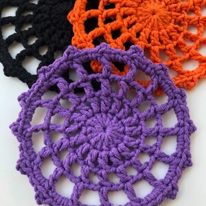 Crochet Spider Web Coaster Pattern: Halloween Decor (PDF Pattern) - Etsy