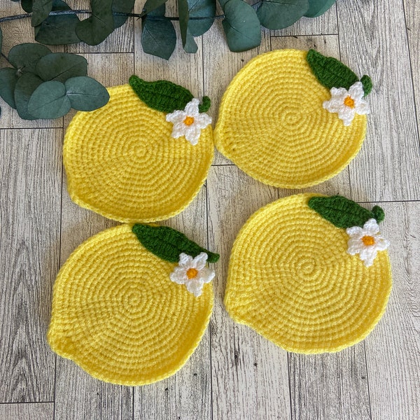 Lemon Coasters - Etsy