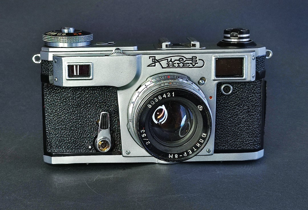 Film Camera 35mm Copy Contax 2 Kiev 4 AM Lens Jupiter 8m Bayonet Contax ...