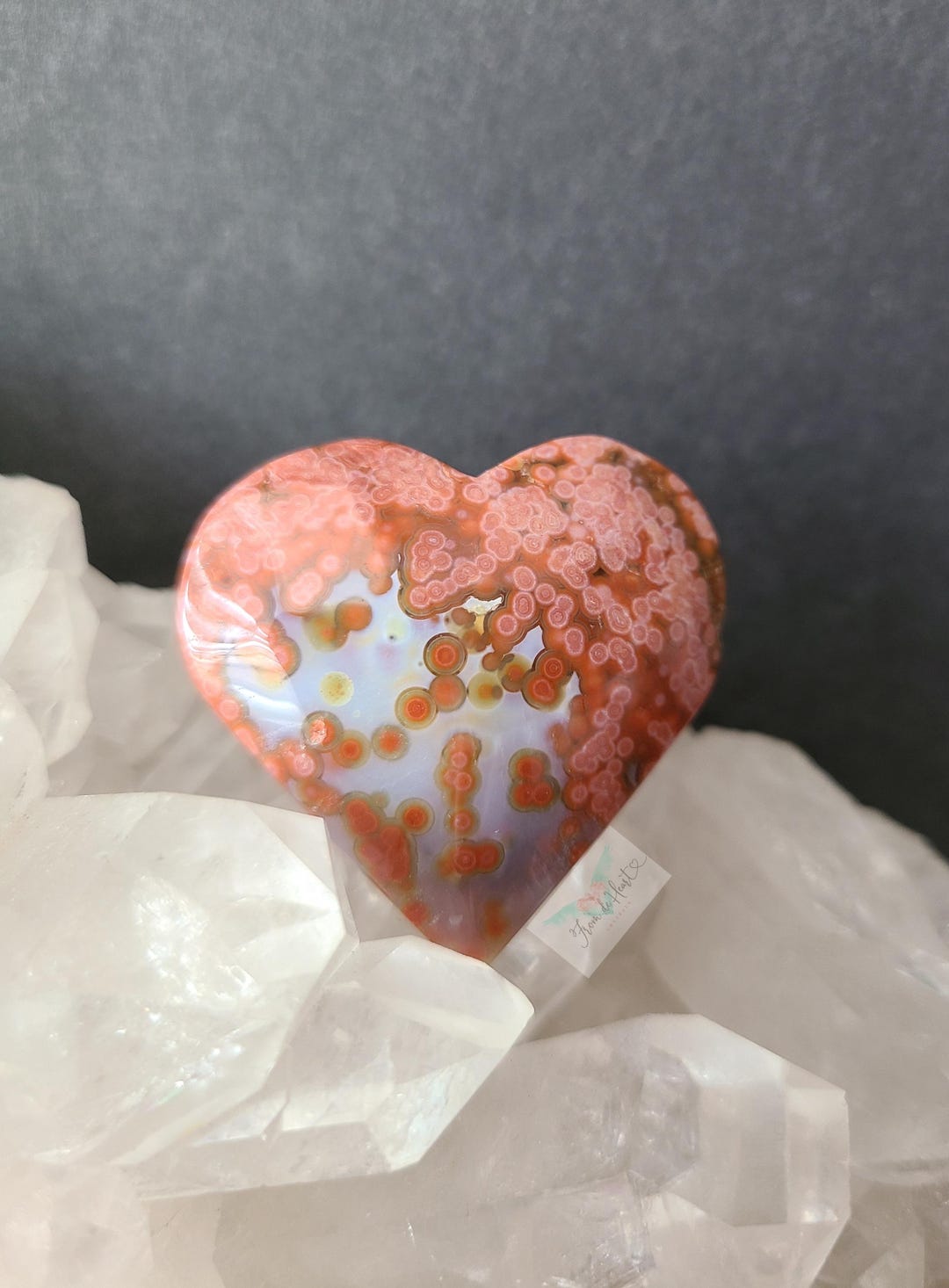 RARE Red Ocean Jasper, Red Orbicular Jasper, Pink Ocean Jasper, Red and ...