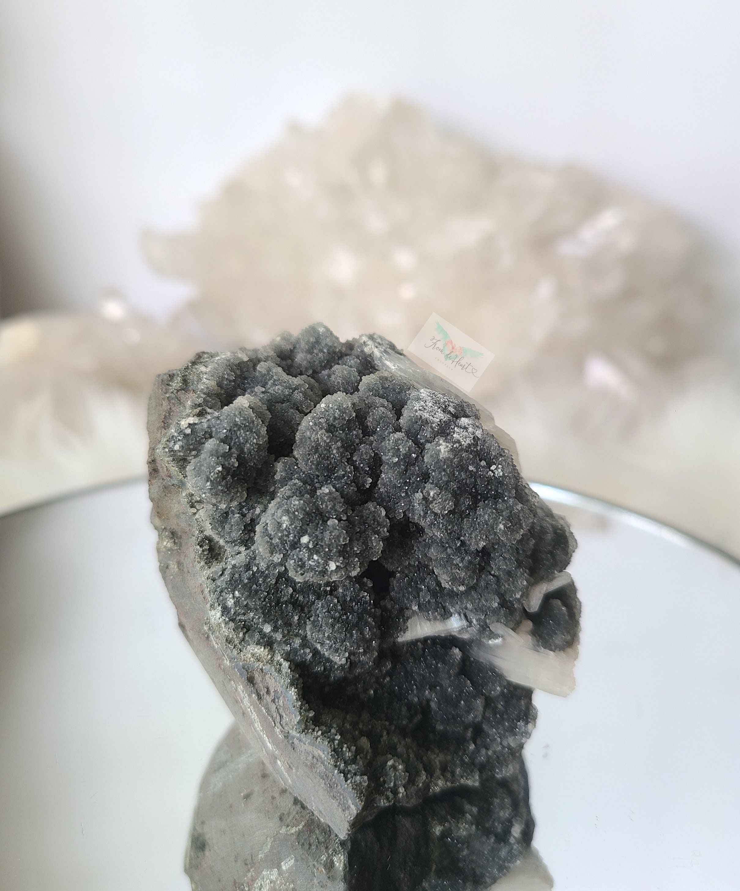Dark Green Chalcedony Zeolite Cluster, Apophyllite, Apophyllite Cluster ...
