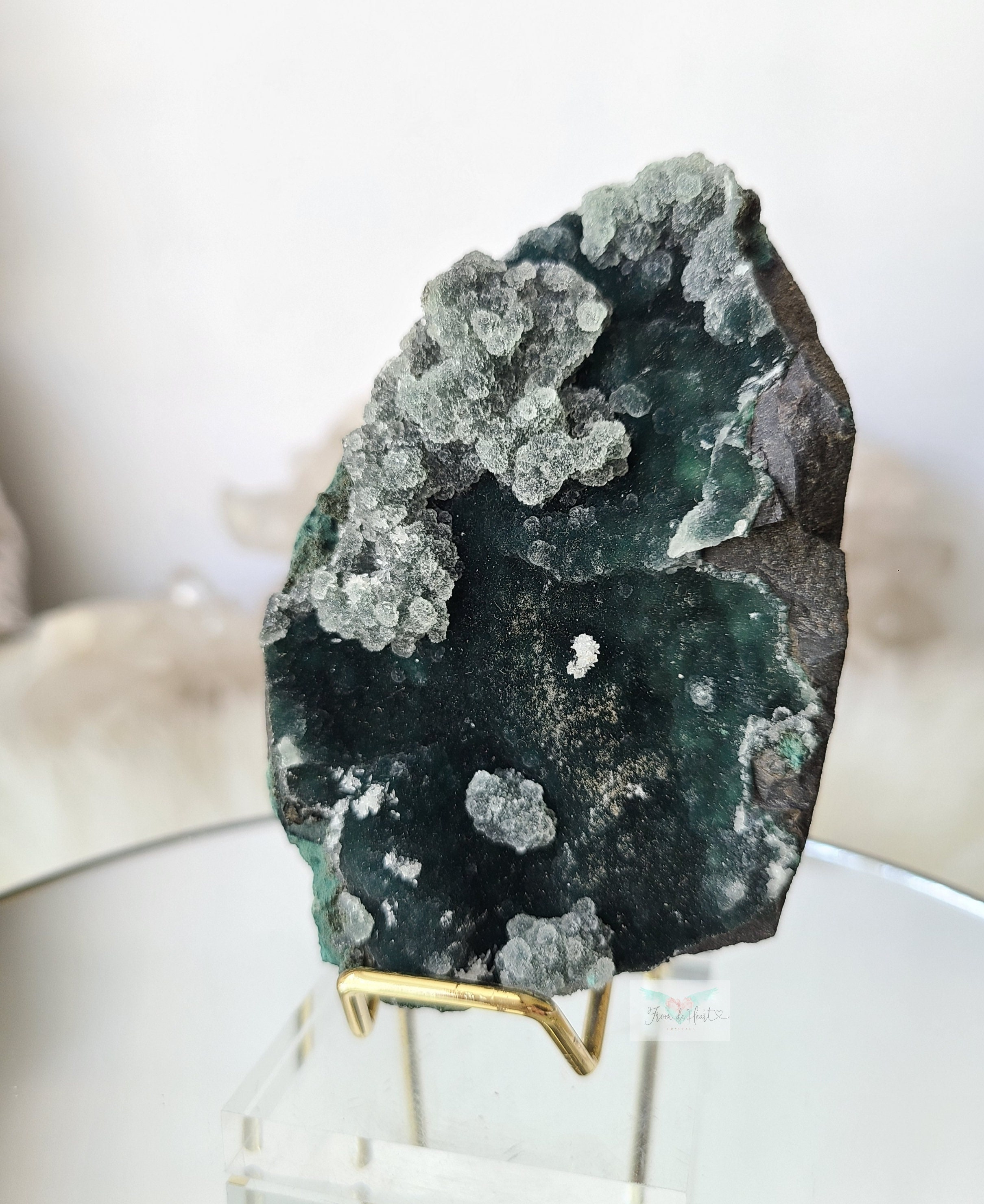 Dark Green Chalcedony Zeolite Cluster, Apophyllite, Apophyllite Cluster ...