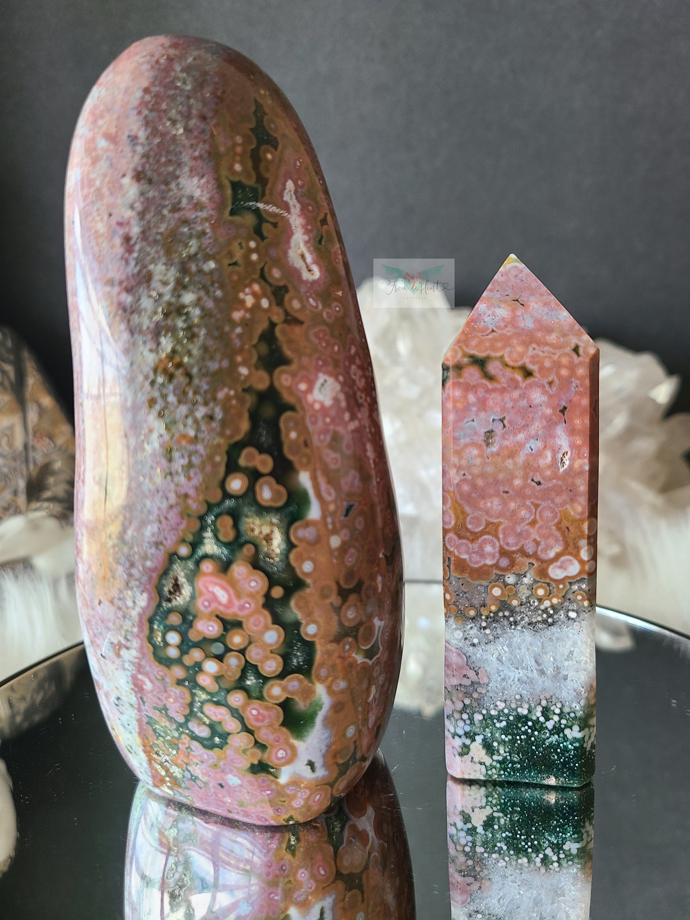 Ocean Jasper Freeform, Veinless Ocean Jasper, Old Stock Ocean Jasper ...