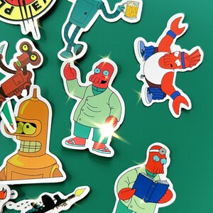 Futurama Sticker Pack 12 Pcs - Waterproof Sticker Pack - for Laptops ...