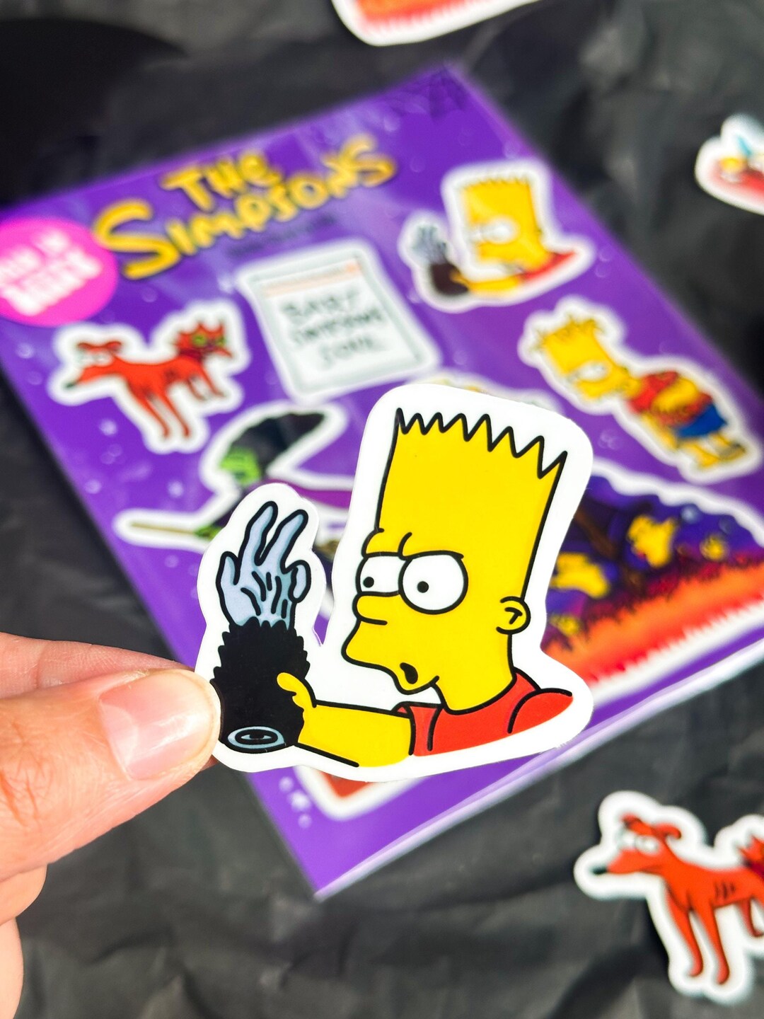 Simpsons Halloween Sticker Sheet - Waterproof Vinyl Stickers, the ...