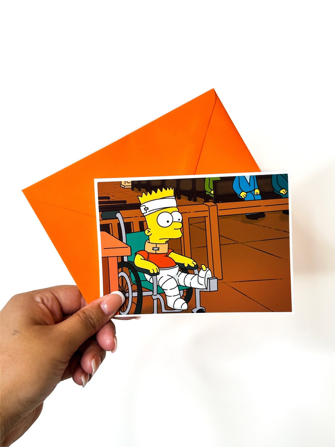 Bart Simpson Get Well Card: Healing Hugs, Speedy Recovery - Etsy